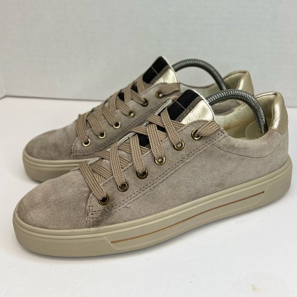 Ara | Shoes | Ara Camden Comfort Suede Gray High Soft Lace Up Sneakers ...